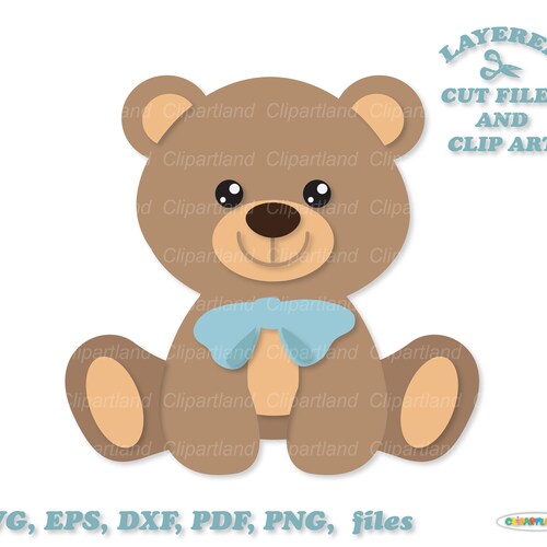 INSTANT Download. Cute Teddy Bear Boy Cut Files and Clip Art. - Etsy