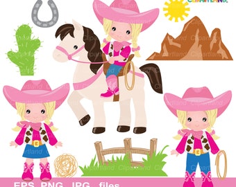 INSTANT Download. Cowgirls Clip Art. Ccow_29. Personal and - Etsy