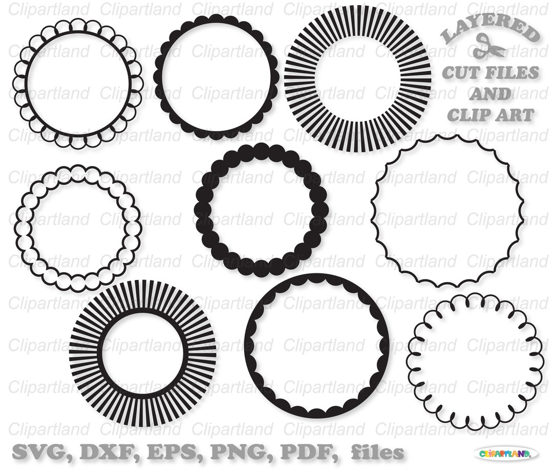 INSTANT Download. Round Borders Svg Cut Files. Rb_3. Personal and ...