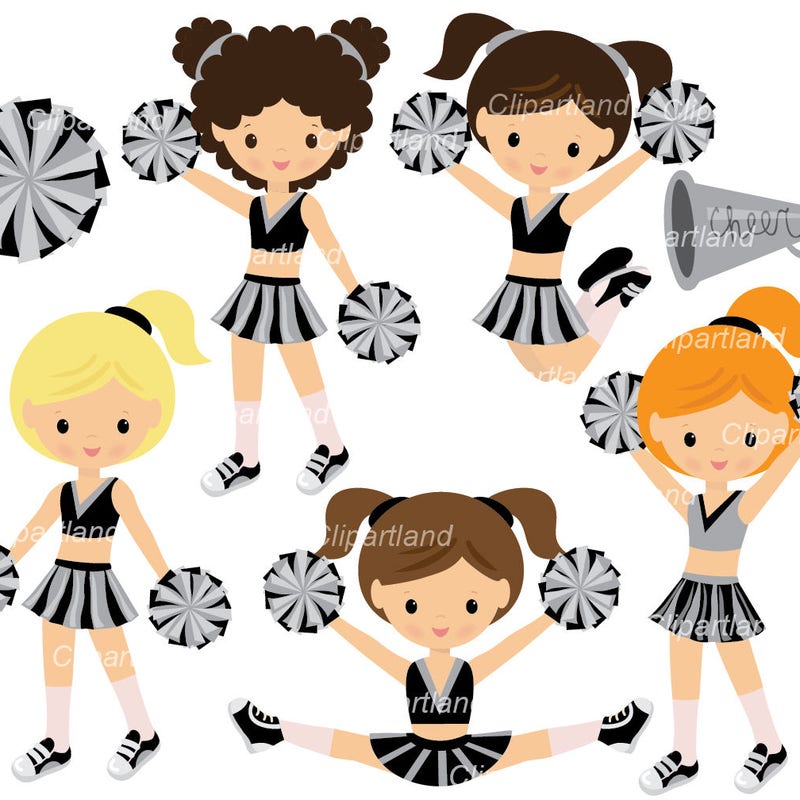 Cheerleader Clip Art - Etsy