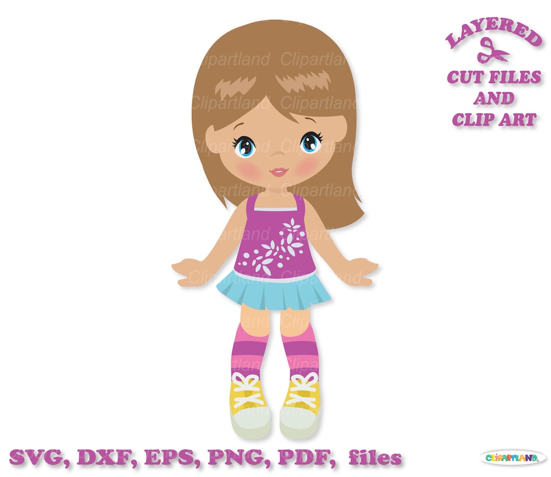 INSTANT Download. Cute Girl Svg Cut File and Clip Art. G_29. - Etsy