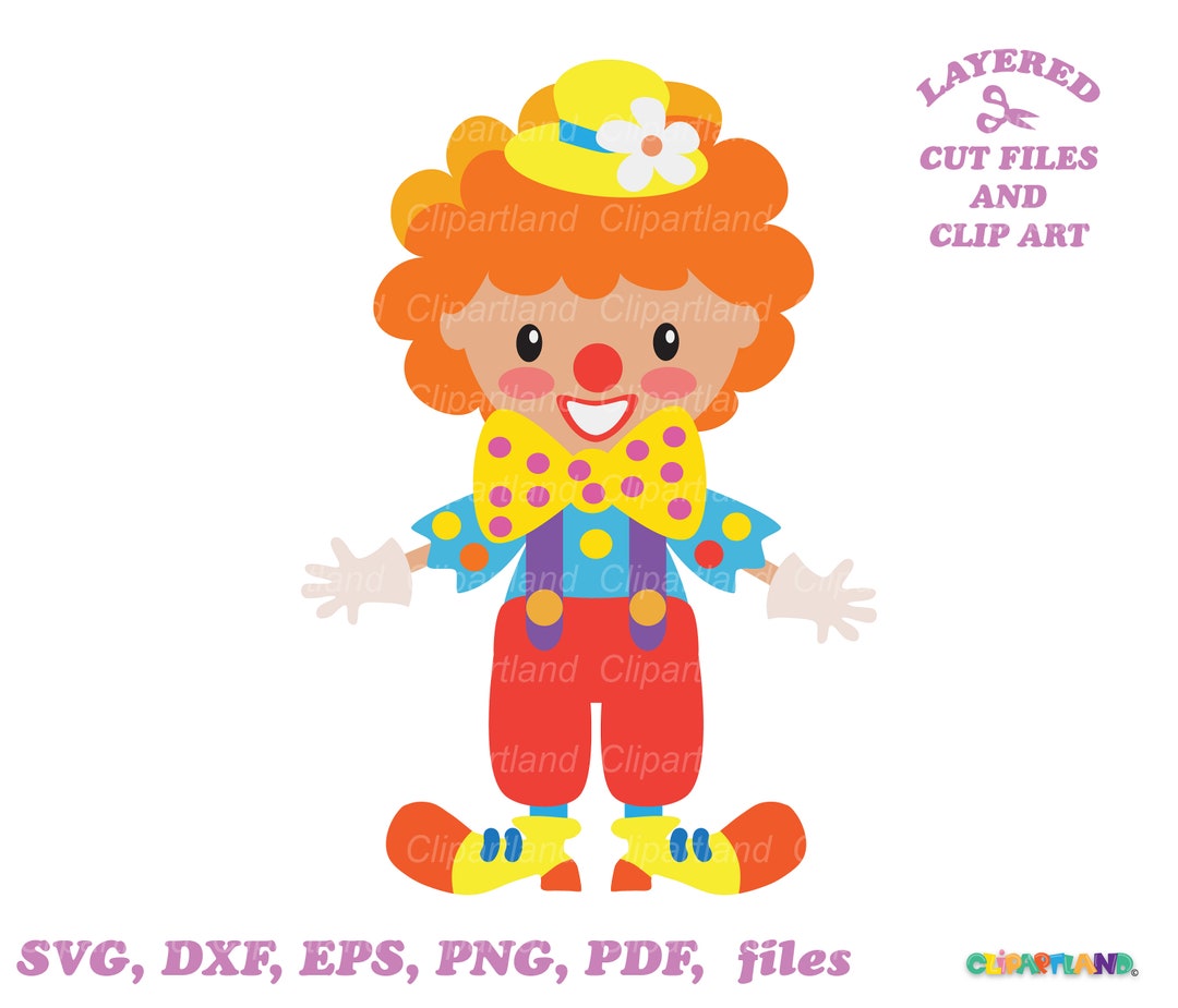 INSTANT Download. Circus Clown Svg Cut File and Clip Art. Personal and ...