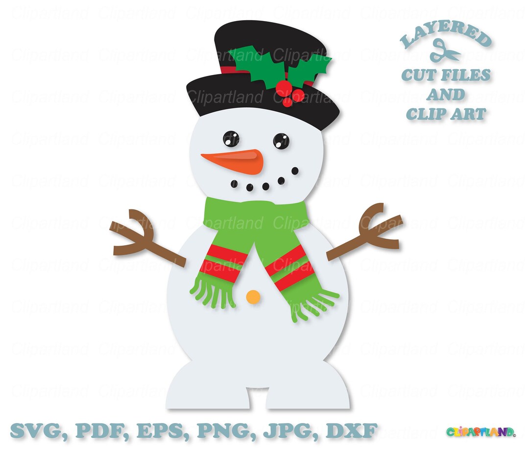 INSTANT Download. Christmas Snowman Svg Cut File and Clip Art. S_3 ...