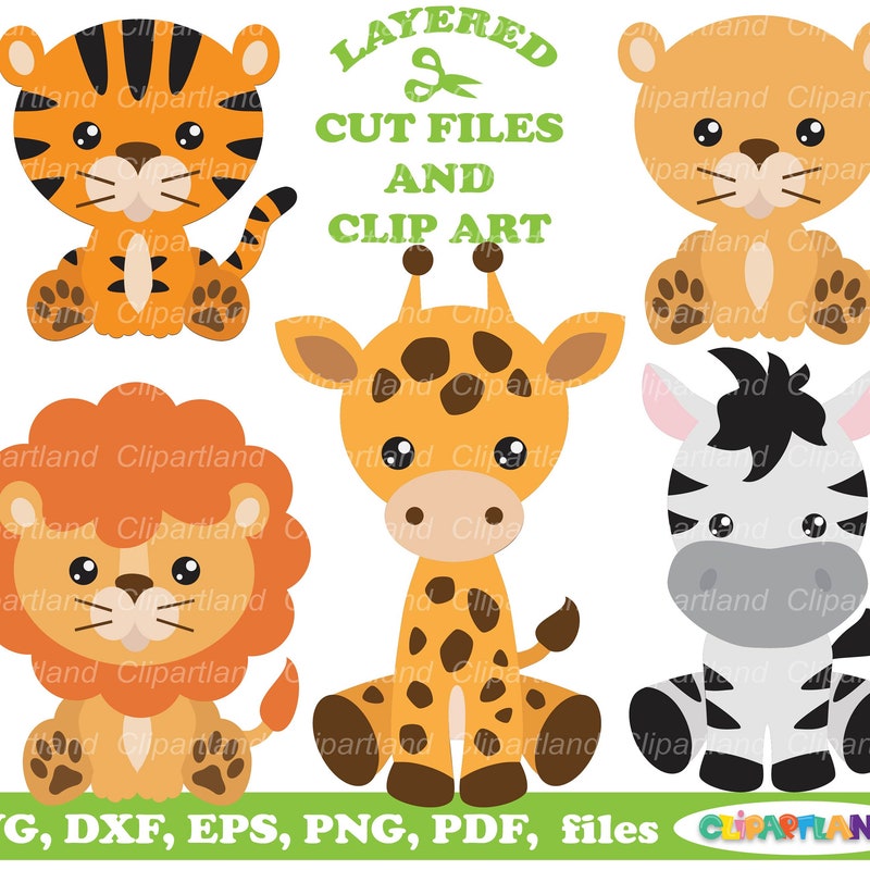 Safari Animals Svg - Etsy Canada