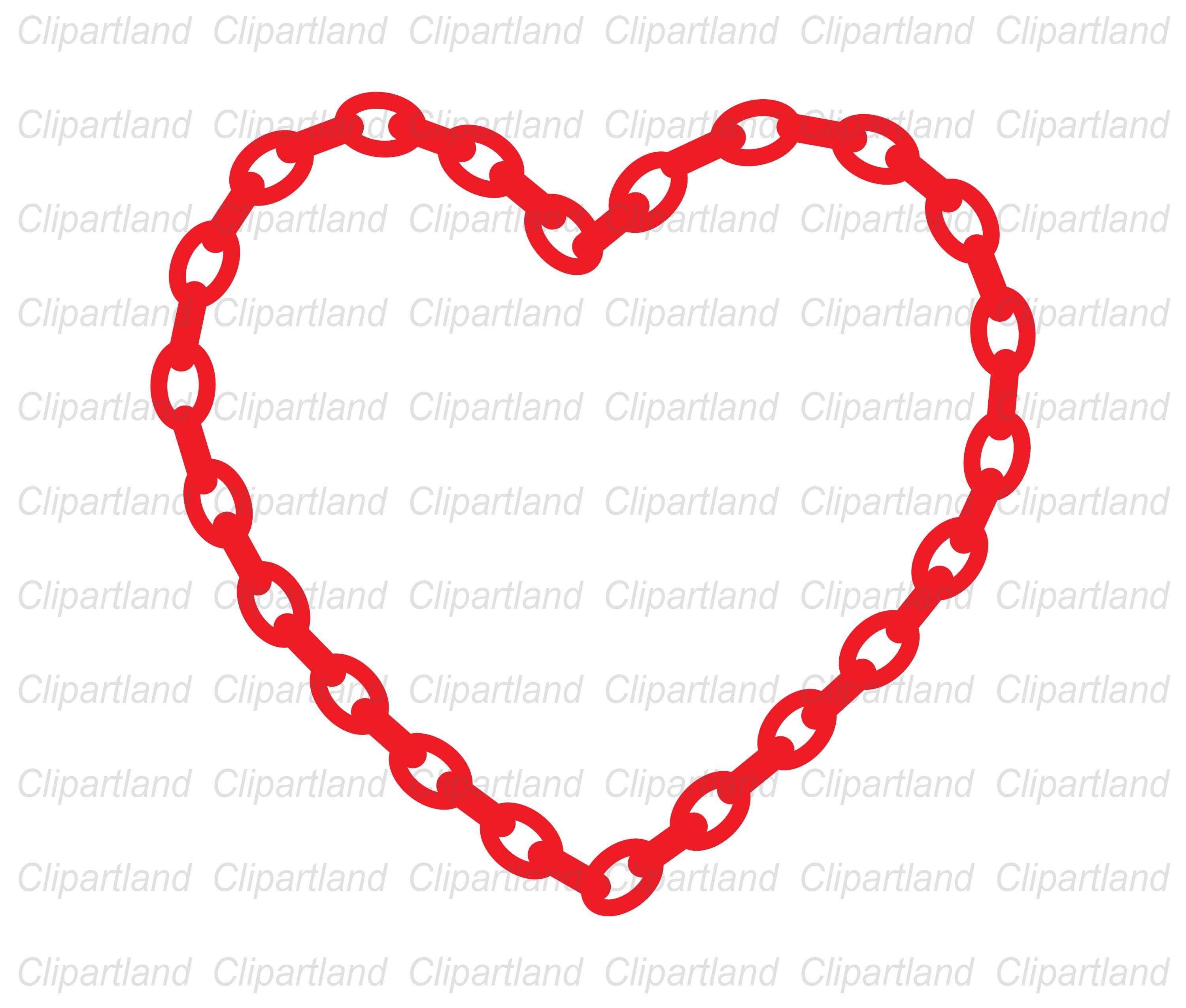 INSTANT Download. Valentine Chain Heart Frame Svg. Personal and ...
