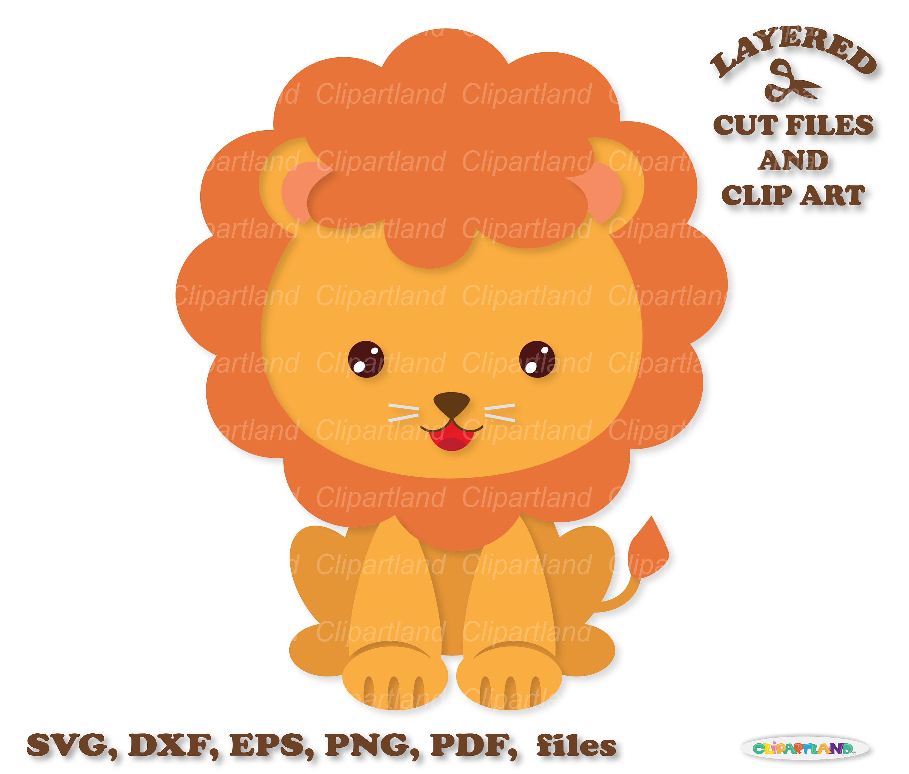 Simple Lion Clip Art