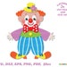 Cute Circus Clown Clipart, SVG DXF Cut Files (digital Download) - Etsy