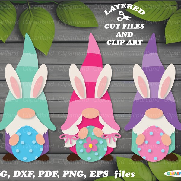 Bunny Gnome Svg - Etsy