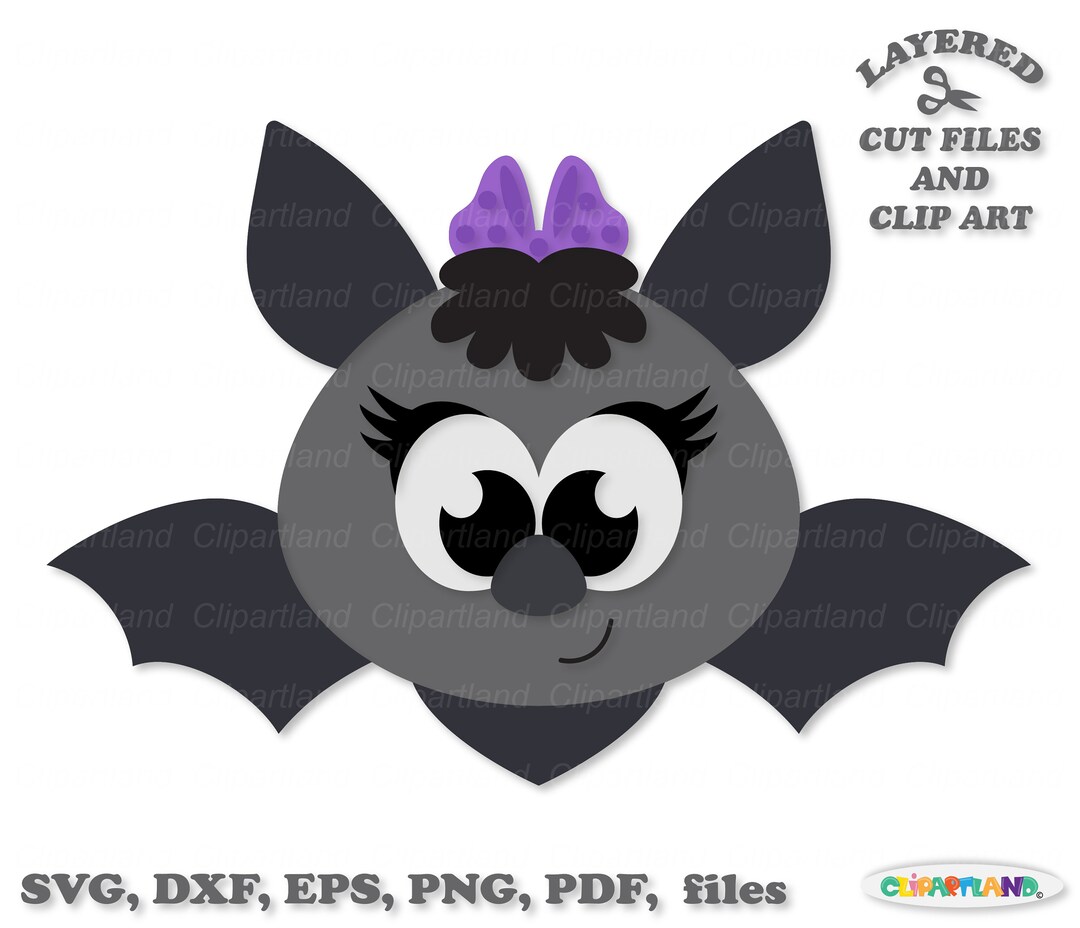 INSTANT Download. Cute Halloween Vampire Bat Cut Files and Clip Art. B ...