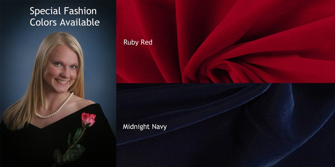 Senior Graduation Velvet Drape in Special Fashion Colors - Etsy