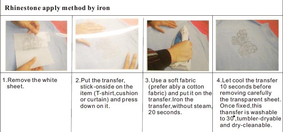 Iron-on Glitter Vinyl/rhinestone Transfer Decal - Etsy