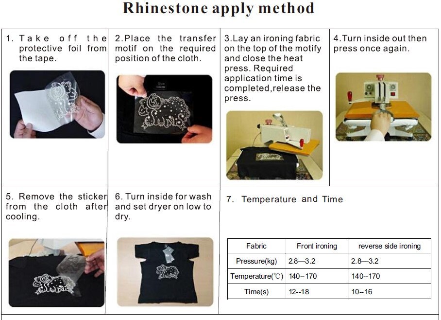 Iron-on Glitter Vinyl/rhinestone Transfer Decal - Etsy