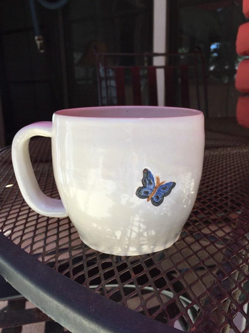 Flower and Butterfy Mug - Etsy