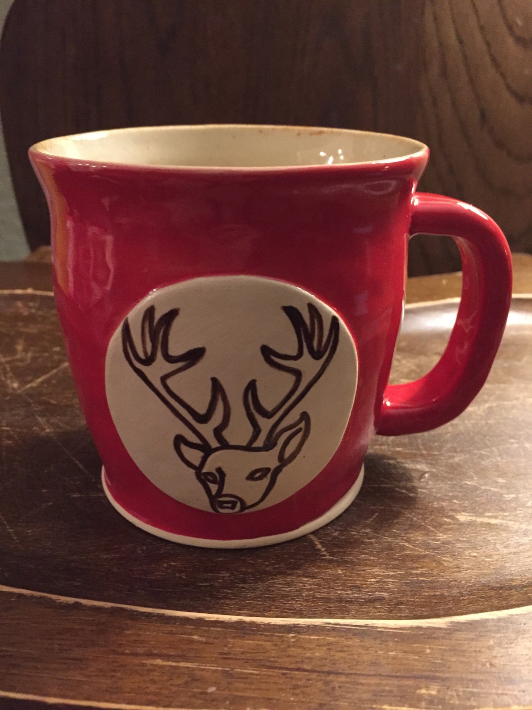 Christmas Reindeer Mug - Etsy