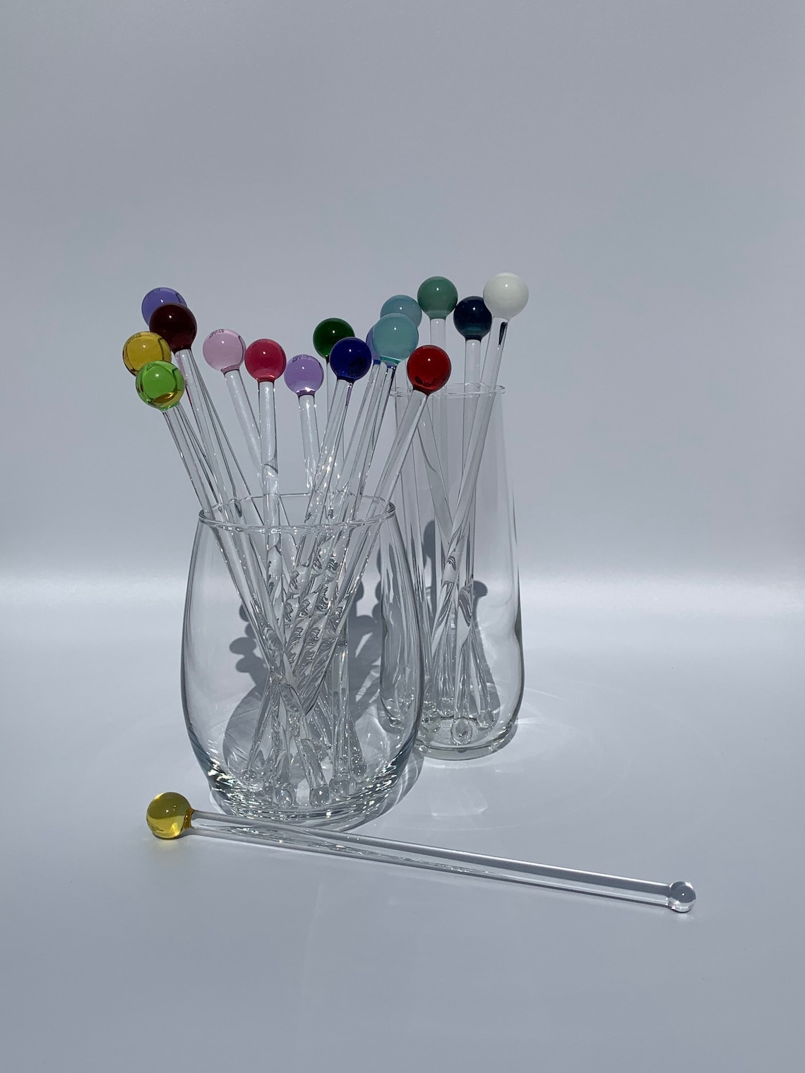 Glass Drink Stirrer / Swizzle Stick - Etsy