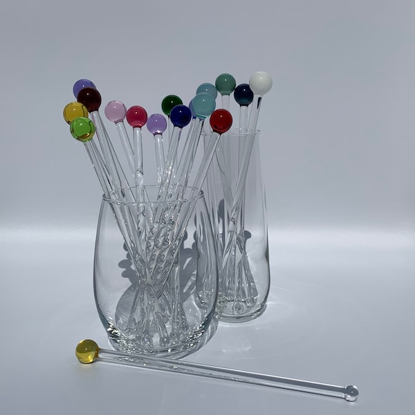 Glass Cocktail Stirrers - Etsy
