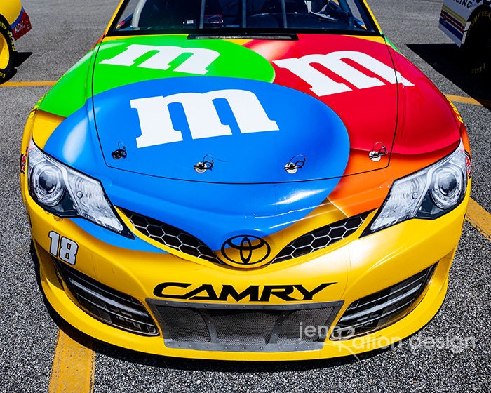 M&ms Car Kyle Busch Photo 18 Car NASCAR Photo Racing - Etsy Australia