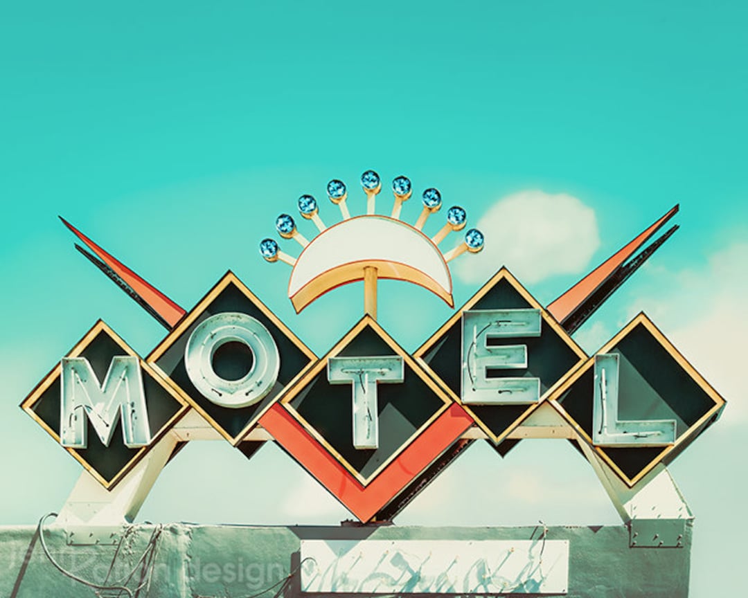 Neon Sign • Motel Sign Photo • Retro Motel • Sign Photography Print ...