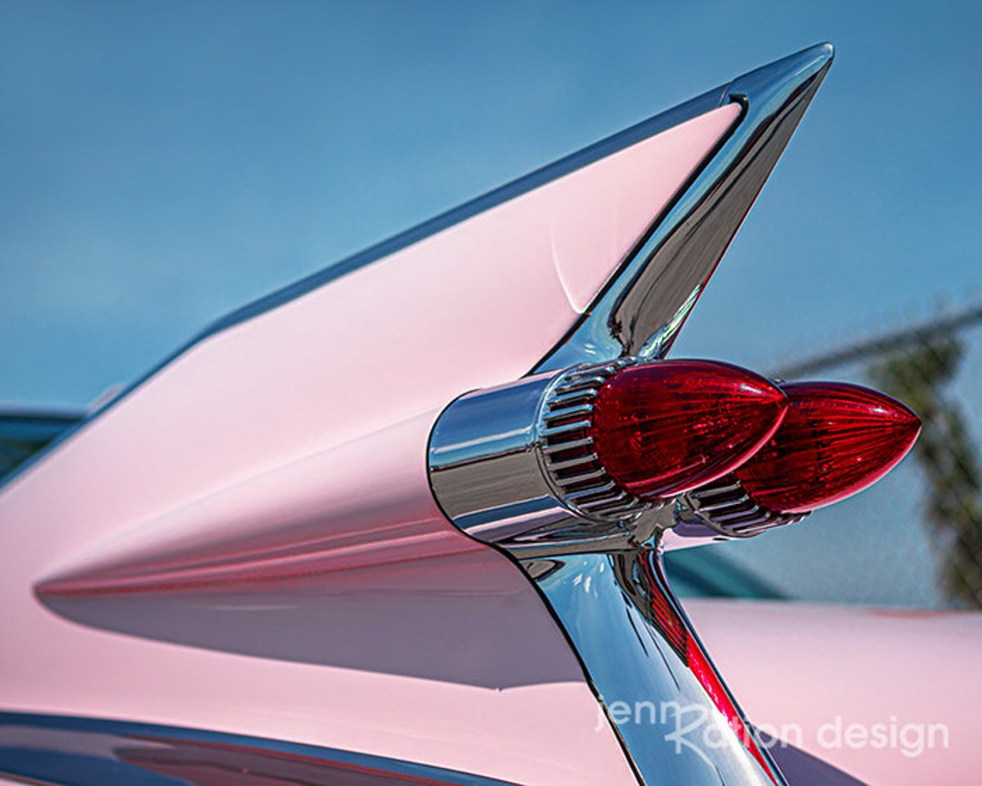Pink Caddy Fin Photo, Mary Kay, Pink Cadillac Car Photography, Tail Fin ...