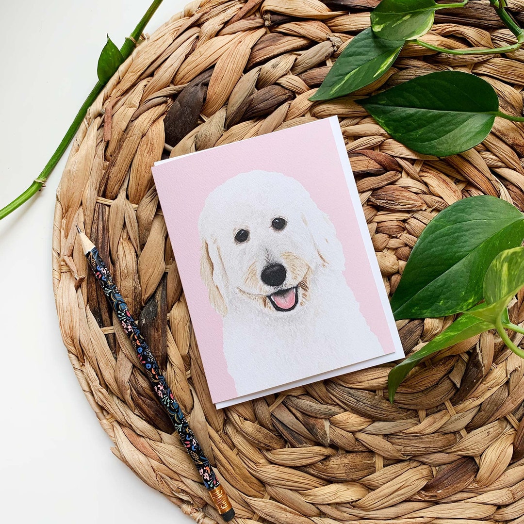 Labradoodle Greeting Card, Labradoodle Thank You Card, Dog Greeting ...