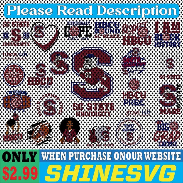 South Carolina State University Svg - Etsy