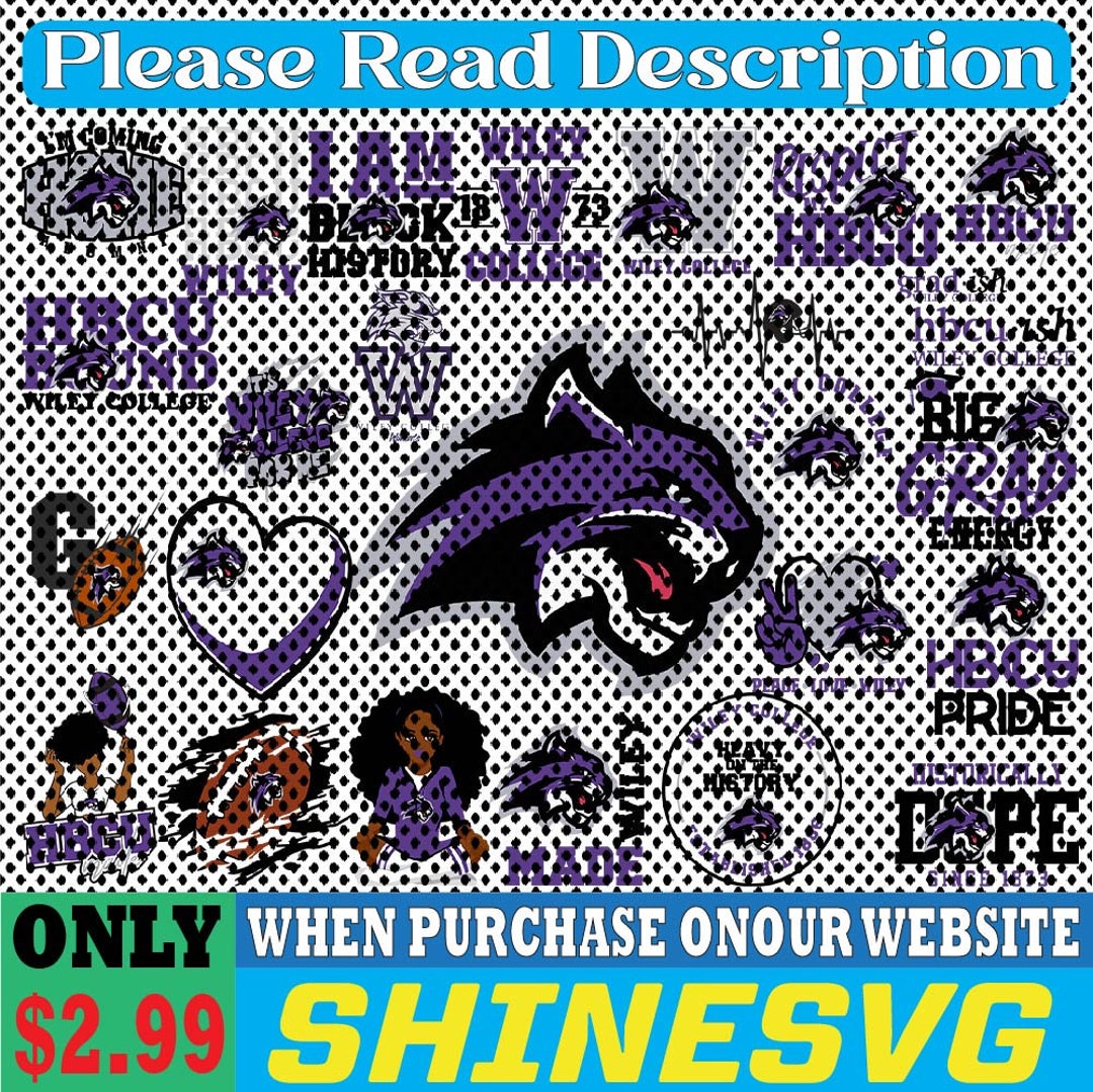 26 Files Wiley College Football Team Svg Wiley College Svg - Etsy