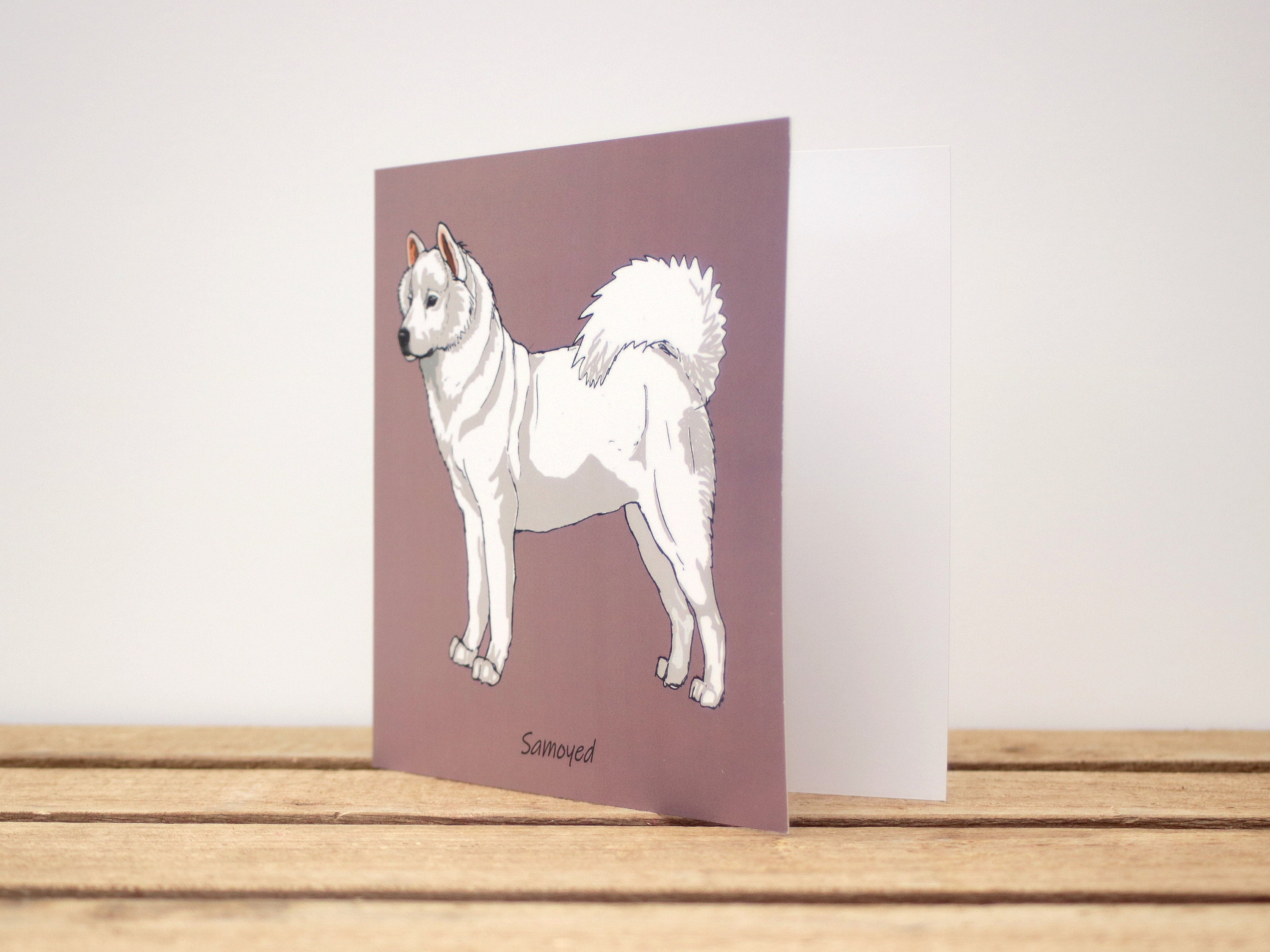 Samoyed Dog Birthday Card Thank You Card Card From the - Etsy