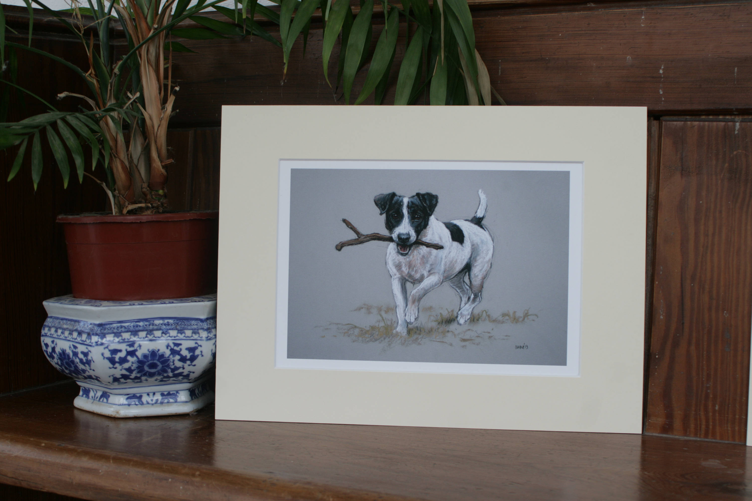 Jack Russell Terrier Dog Print, Rustic Home Decor for Dog Lover, From ...