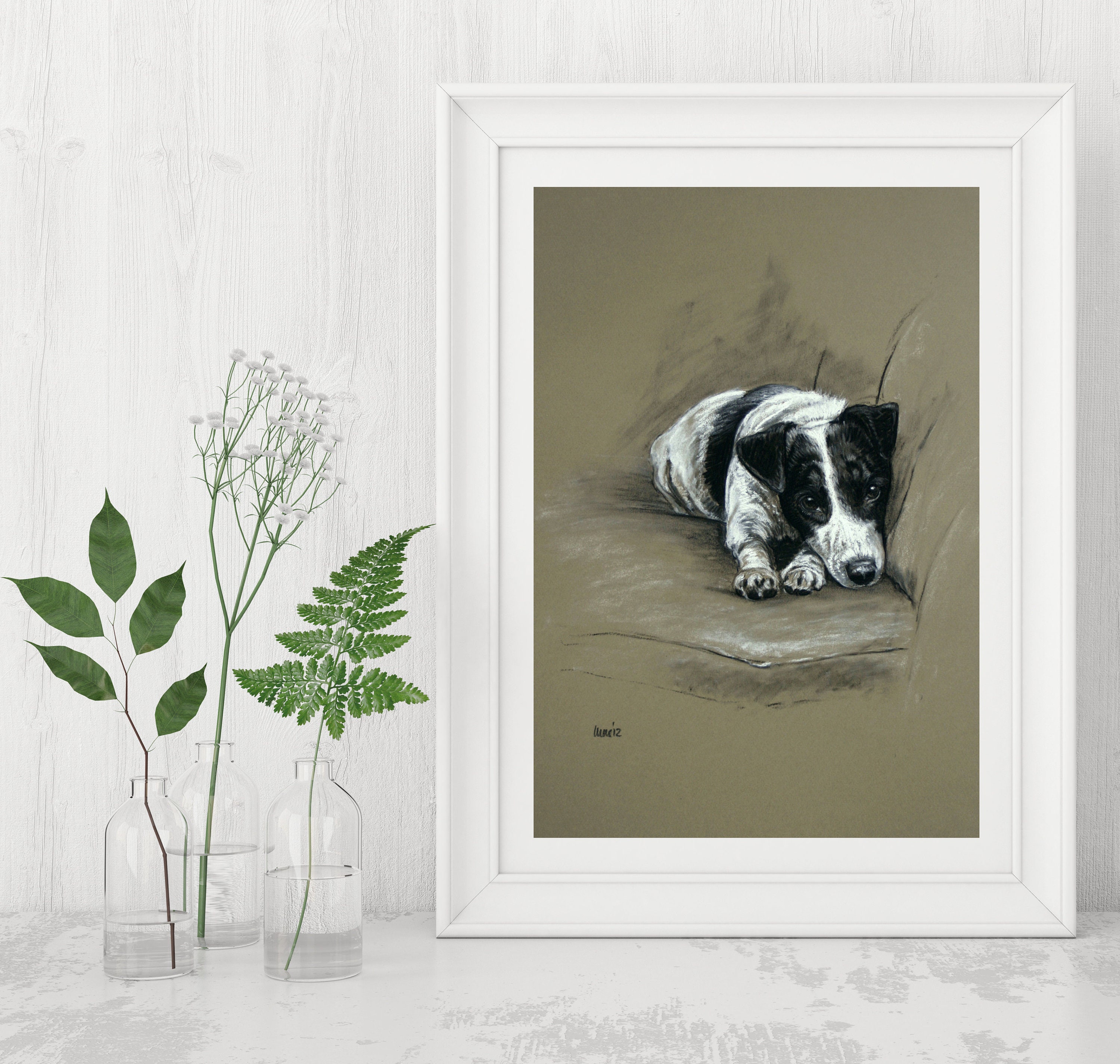 Jack Russell Terrier Dog Art Print Dog Lover Gift Terrier Mom | Etsy