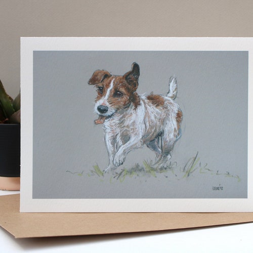 Jack Russell Terrier Greetings Card Blank High Quality - Etsy