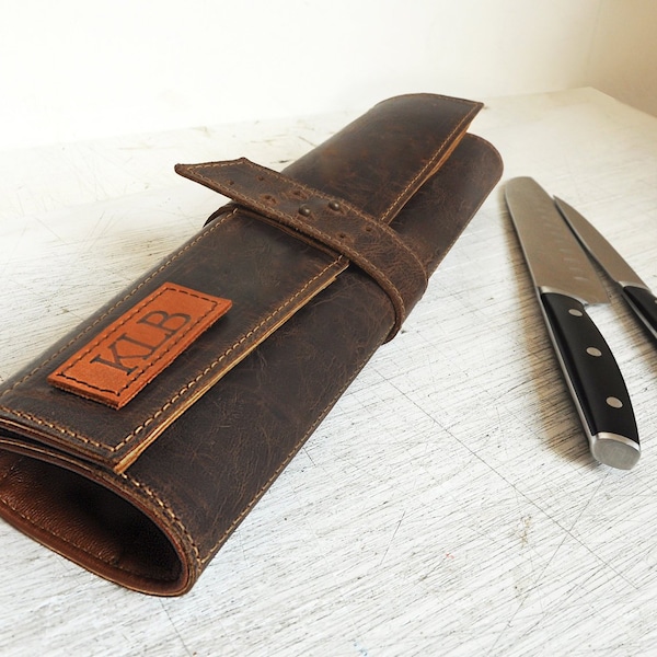 Leather Knife Roll - Etsy