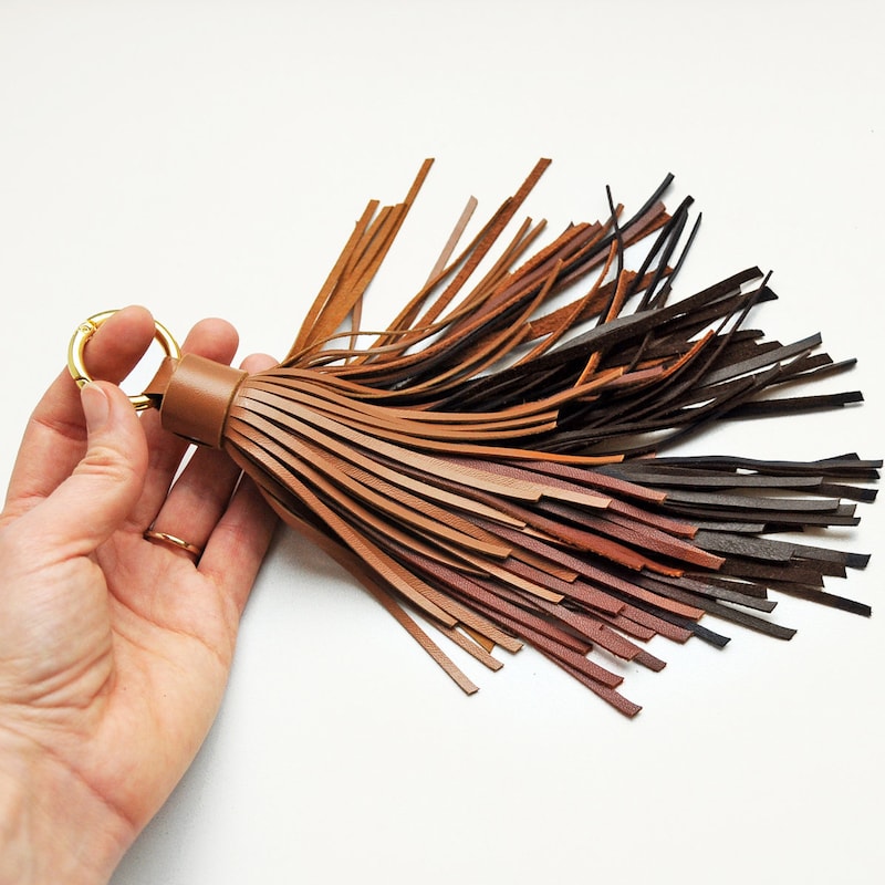 Brown Key Tassel Large - Etsy