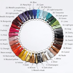 Leather Tassel Key Chain, Many Colors, Leather Key Fob - Etsy