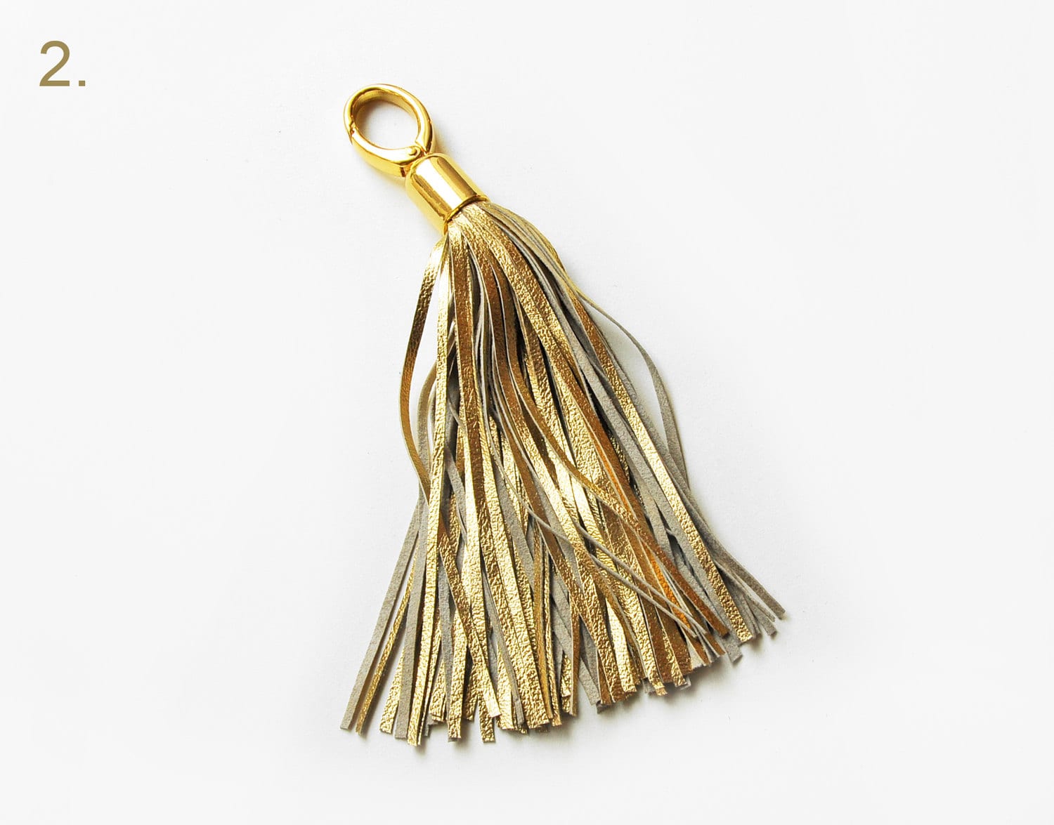 Leather Tassel, Champagne, Gold or Bronze Long Tassel, Large Tassel - Etsy