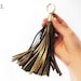 Leather Tassel, Champagne, Gold or Bronze Long Tassel, Large Tassel - Etsy