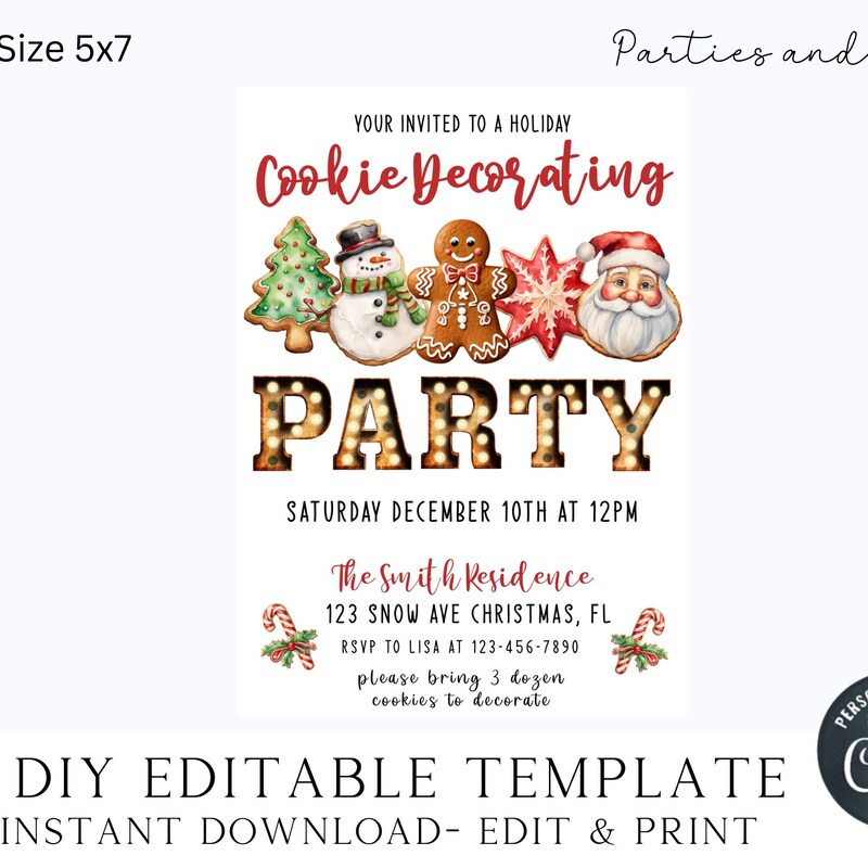 Christmas Cookies Decorated - Etsy