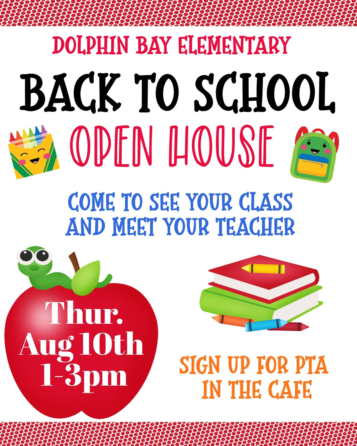 Back to School Open House Flyer School Flyer Editable Flyer - Etsy