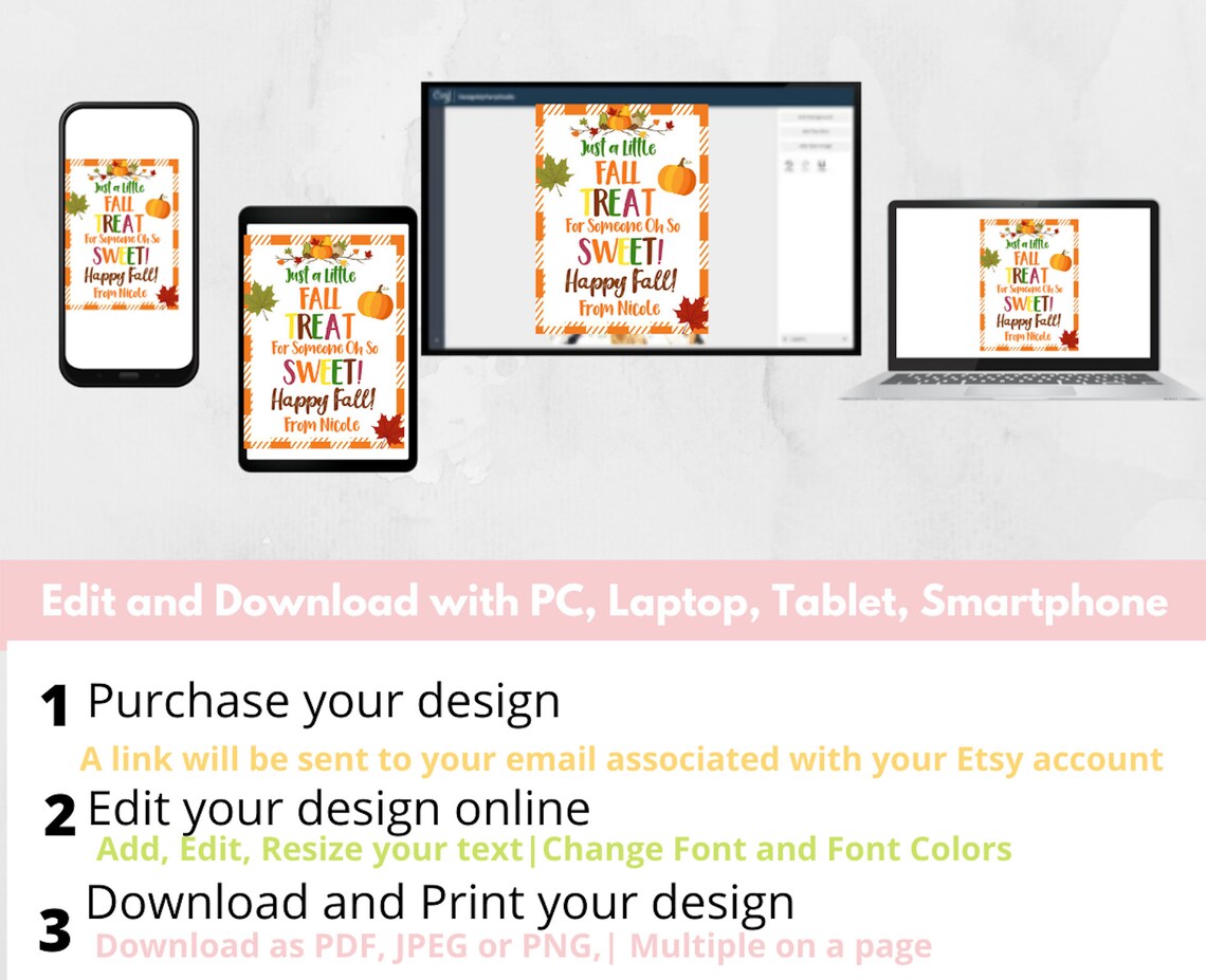 EDITABLE Fall Gift Tag Staff Appreciation Gift Teacher - Etsy