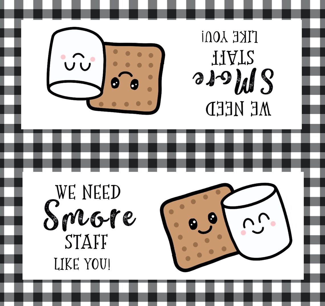 We Need S'more Staff Like You Tag Staff Gift Tag - Etsy