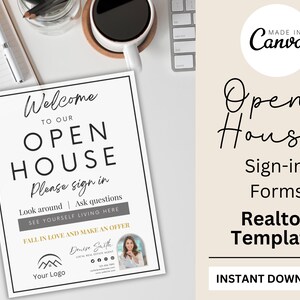 Open House Real Estate Sign in Marketing Forms - Etsy