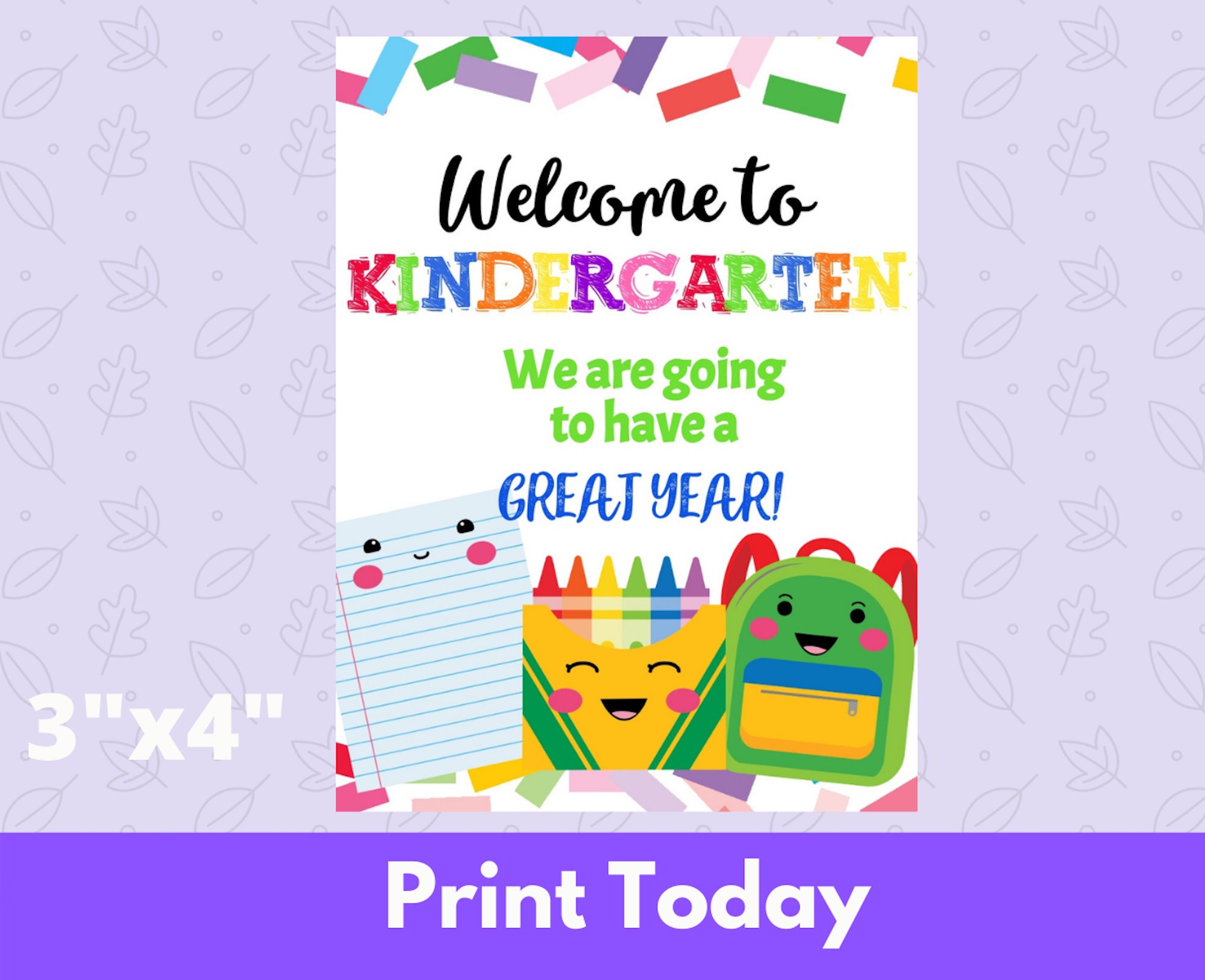 Back to School Gift Tags Printable Kindergarten Gift Tag - Etsy