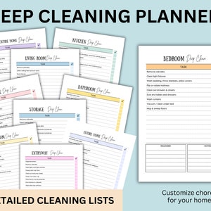 ADHD Planner Printable Cleaning Planner Editable ADHD Cleaning Planner ...