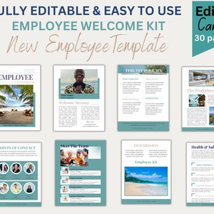 Employee Welcome Packet Employee Handbook Template Training Manual ...