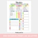 Editable Responsibility Chore Chart for Kids Daily Weekly Schedule ...