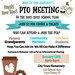 Editable PTO January Meeting PTA Meeting Winter PTO Meeting ...