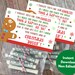 Holiday dough Treat Bags & Toppers Christmas Gift Tags Christmas Treat ...