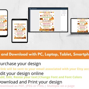 EDITABLE Fall Pumpkin Sale Fundraiser Flyer Printable Invitation ...