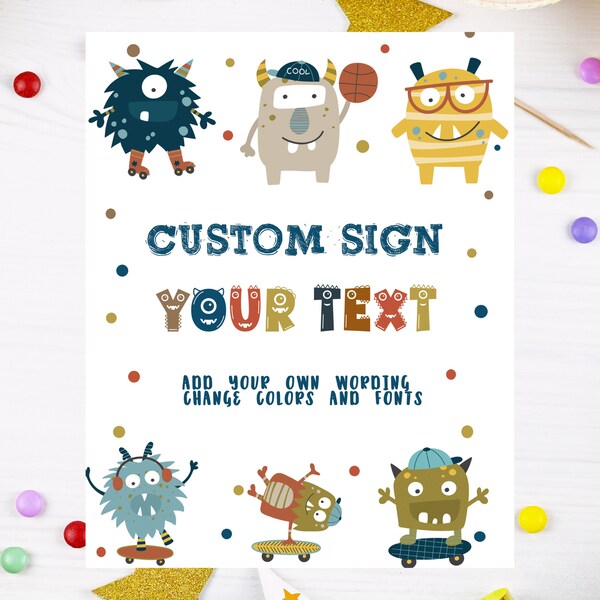 Monster Theme Party - Etsy