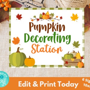 Editable Fall Party Signs Fall Festival Sign Pumpkin Party Signs Fall ...