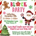 EDITABLE Neighborhood Block Christmas Holiday Party Invitation ...